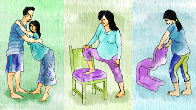 Illustrated! 14 Positions That Can Help Ease Labor Pain