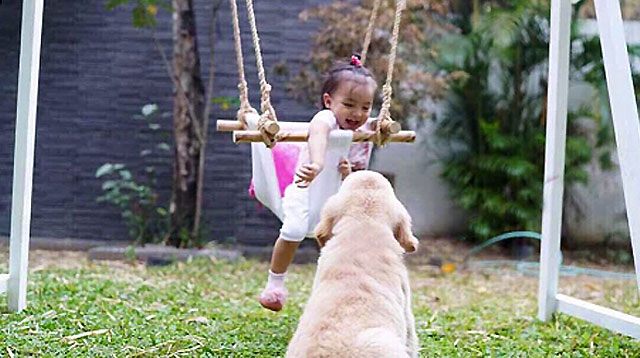 Baby Zia and Dog Amigo's Photo Reminiscent of Marian Rivera's 'Marimar ...