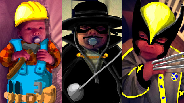 See How This Dad Transforms His Newborn Son Into Iconic Characters